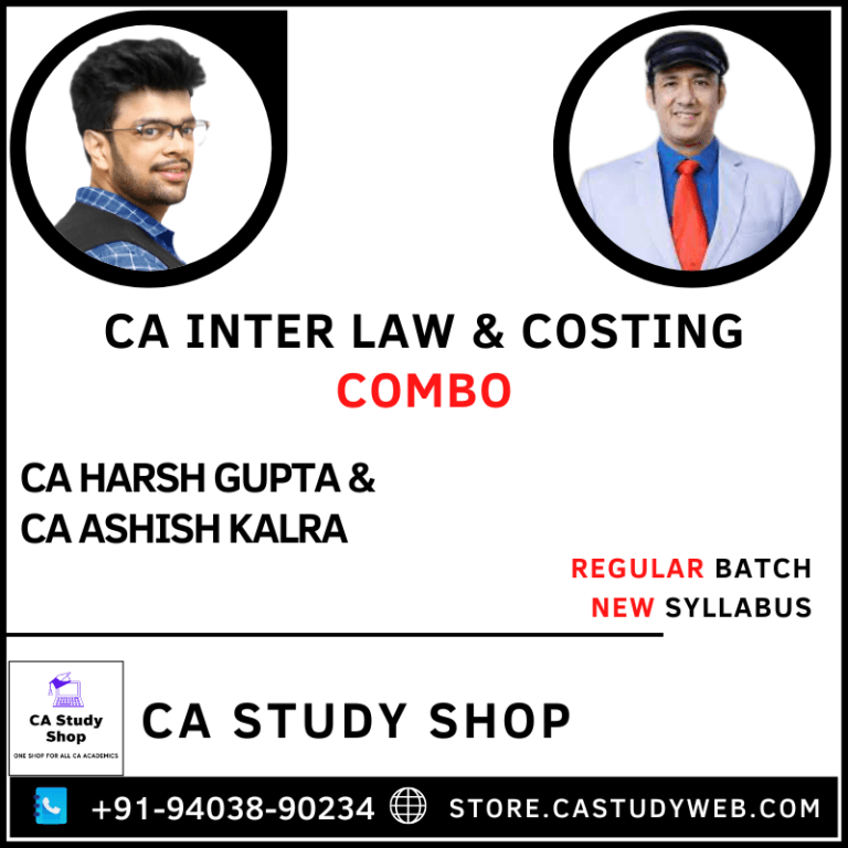 CA Shubham Singhal Inter Law Full Course