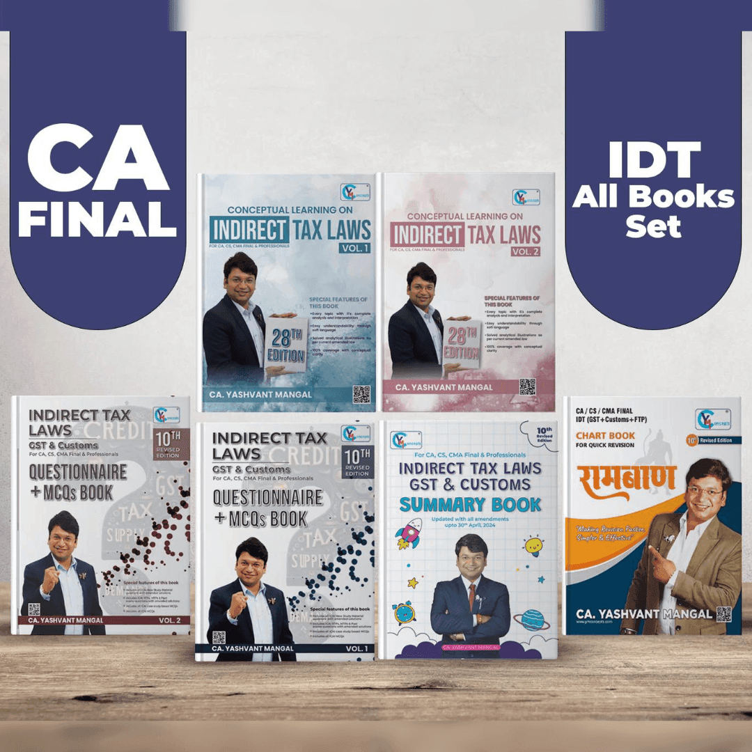 CA Final IDT Set of 6 Books Combo by CA Yashvant Mangal