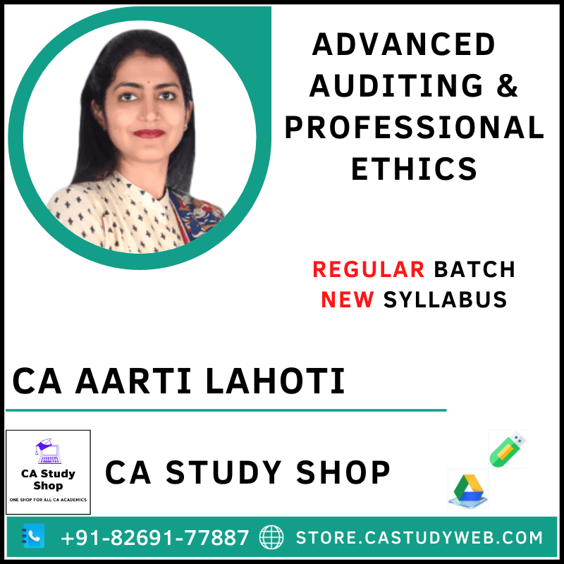 CA Aarti Lahoti Final New Syllabus Auditing CA Aarti Lahoti Final New Syllabus Auditing