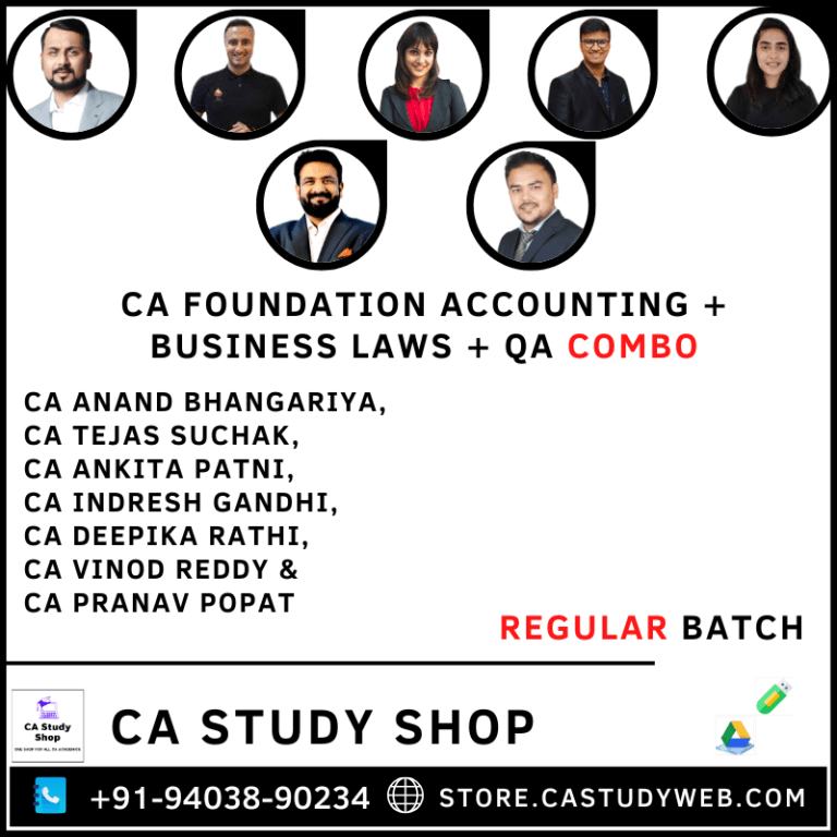 CA Foundation Classes | CA Study Shop