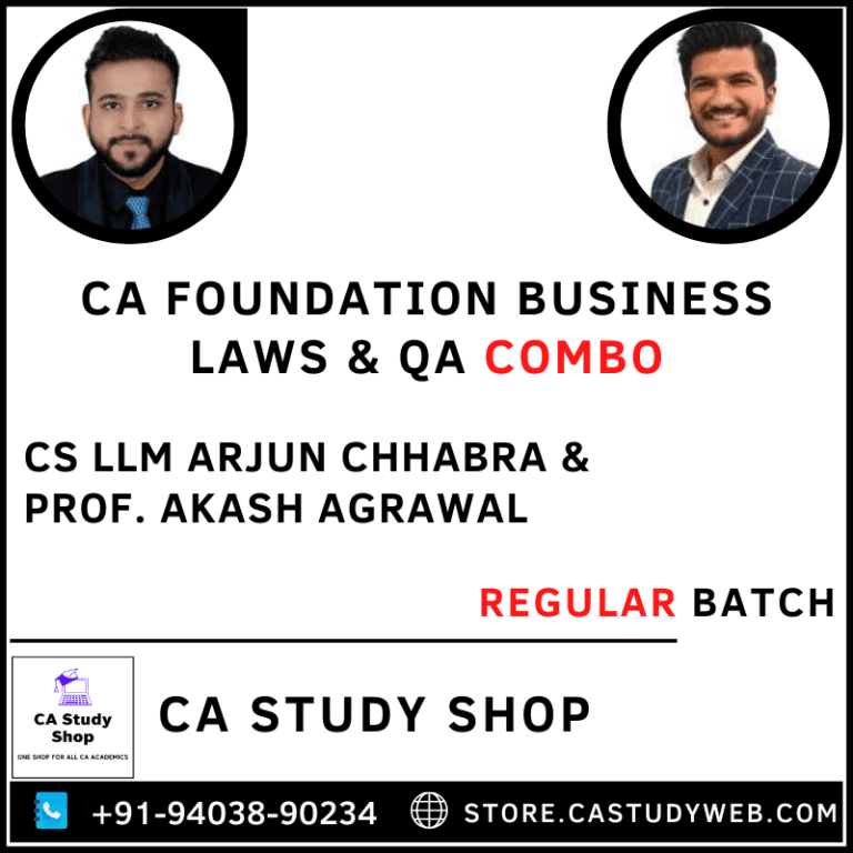 CA Foundation All Subjects Combo by BB Virtuals